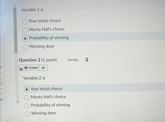 Solved The Monty Hall problem is a brain teaser loosely | Chegg.com