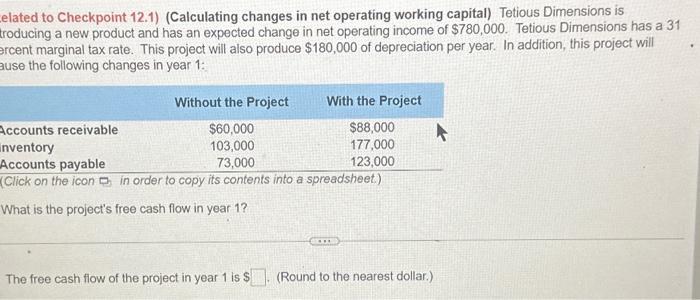 Solved elated to Checkpoint 12.1) (Calculating changes in | Chegg.com