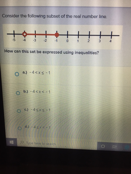 Solved Consider the following subset of the real number | Chegg.com