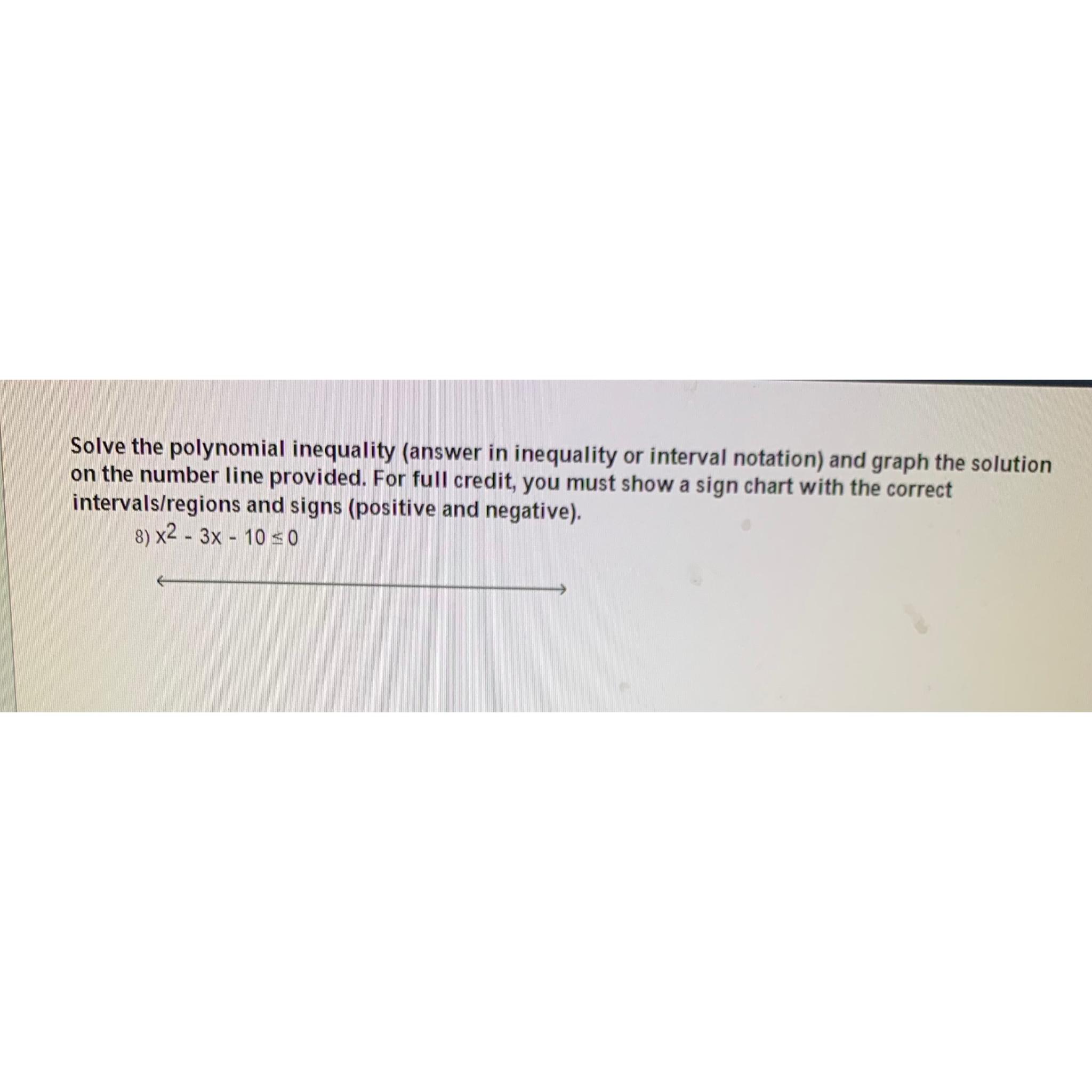 Solved Solve the polynomial inequality (answer in inequality | Chegg.com Solved Solve the polynomial inequality (answer in inequality | Chegg.com
