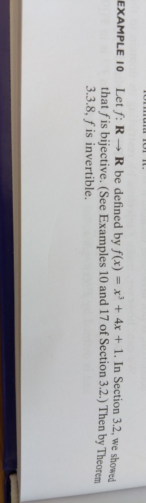Solved BY D2. Give an example of a bijective function f:R → | Chegg.com