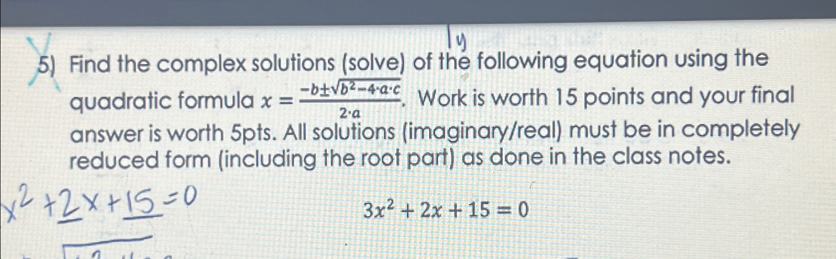 Solved Find the complex solutions (solve) ﻿of the following | Chegg.com