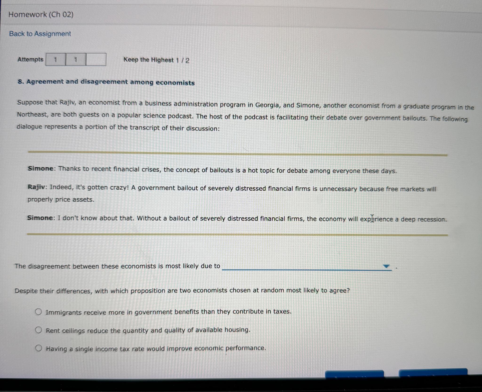 Solved Homework (Ch 02)Back to AssignmentAttempts11Keep the | Chegg.com