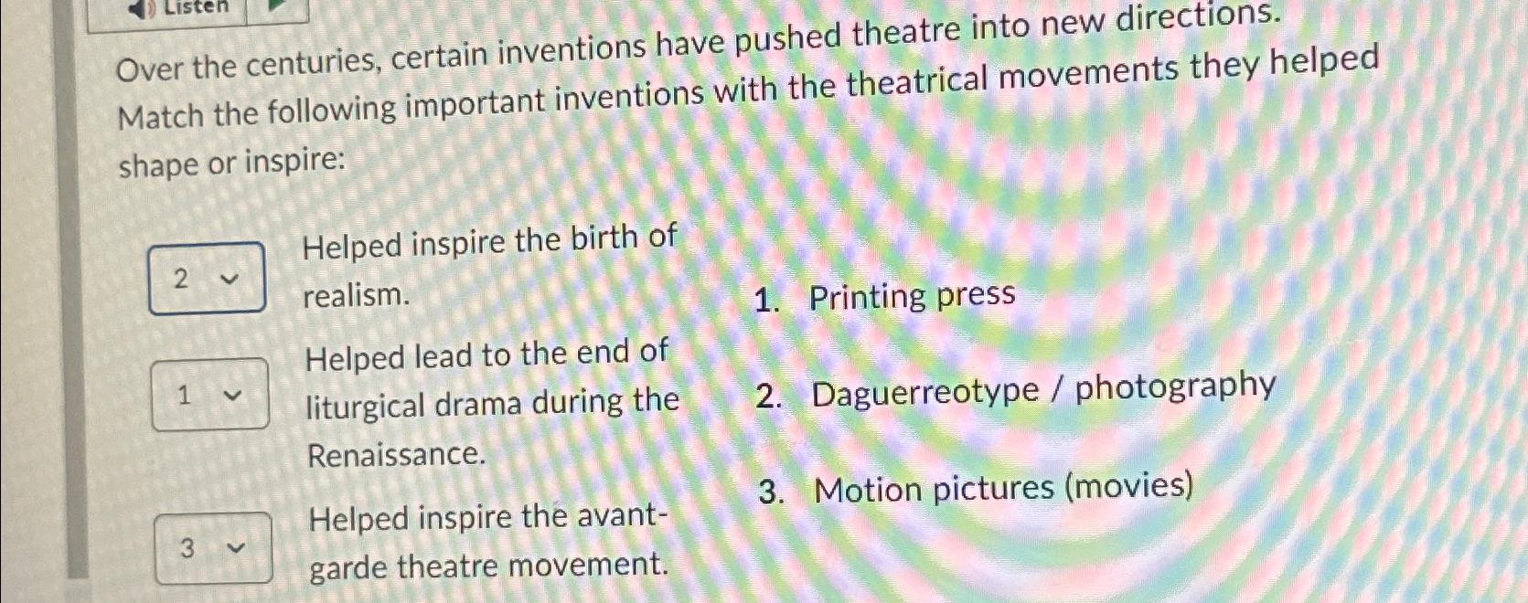 Solved Over the centuries, certain inventions have pushed | Chegg.com