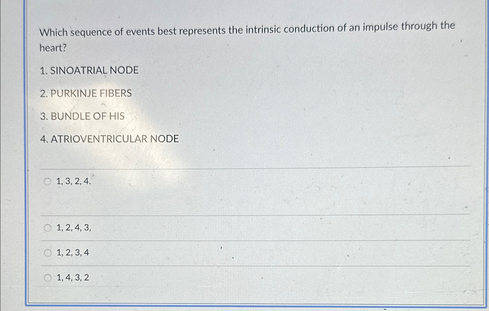 Solved Which sequence of events best represents the | Chegg.com