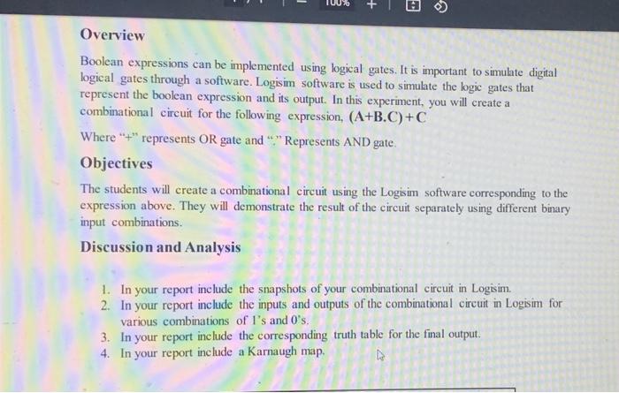 Solved + OS Overview Boolean expressions can be implemented | Chegg.com