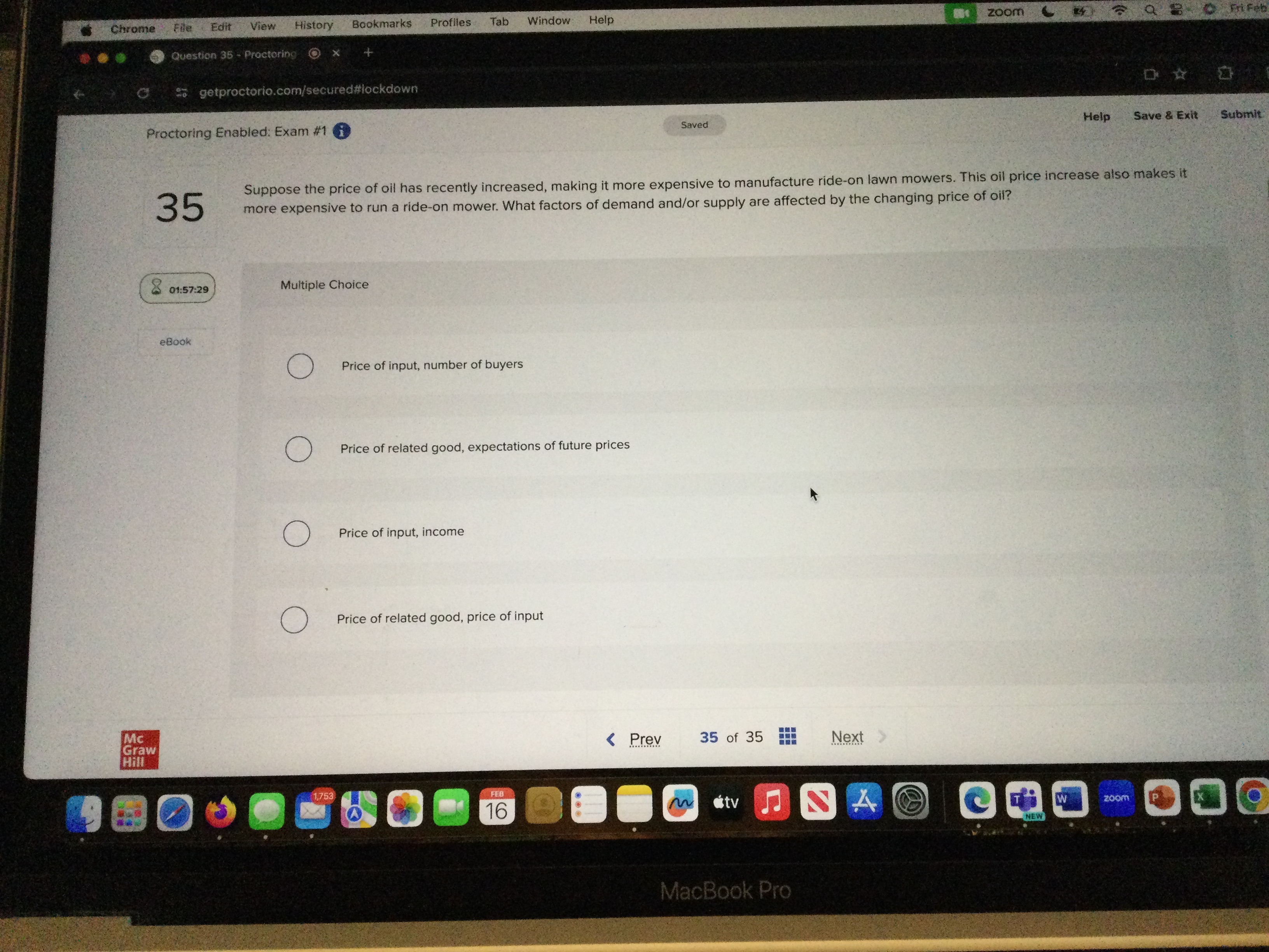 Solved Proctoring Enabled: Exam #1SavedHelpSave & | Chegg.com