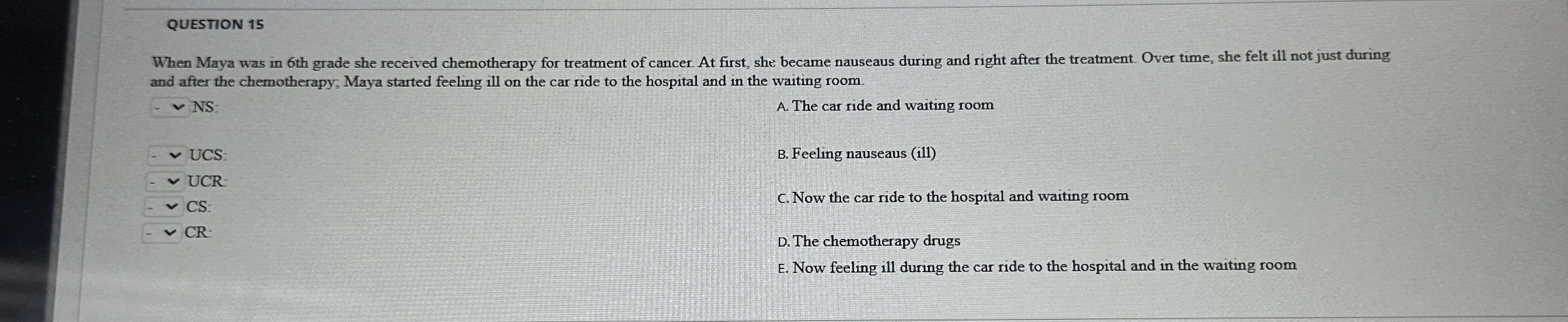 Solved QUESTION 15When Maya was in 6 ﻿th grade she received | Chegg.com