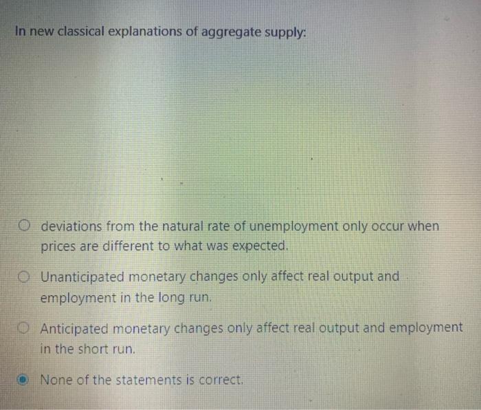 Solved What do new classical models have in common with the | Chegg.com