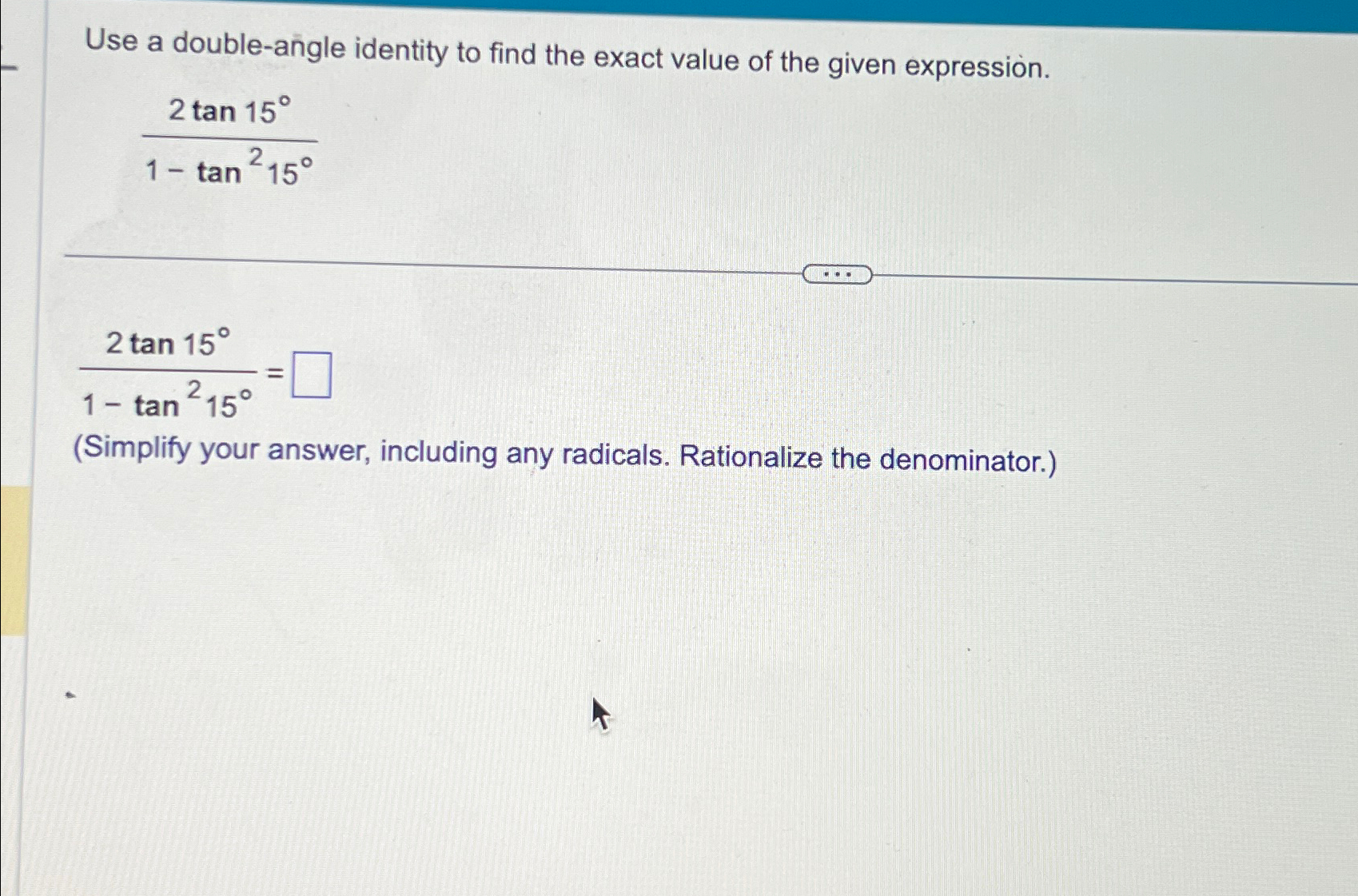 Solved Use a double-angle identity to find the exact value | Chegg.com