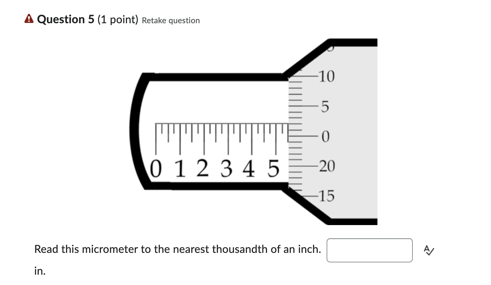 Solved Question 5 (1 ﻿point) ﻿Retake questionRead this | Chegg.com
