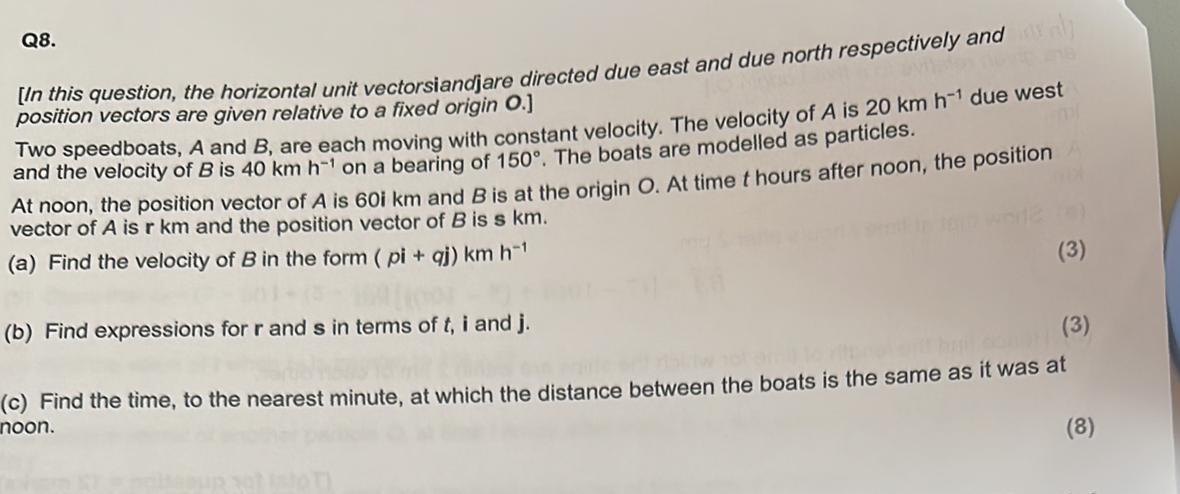 Solved Q8.[In this question, the horizontal unit | Chegg.com
