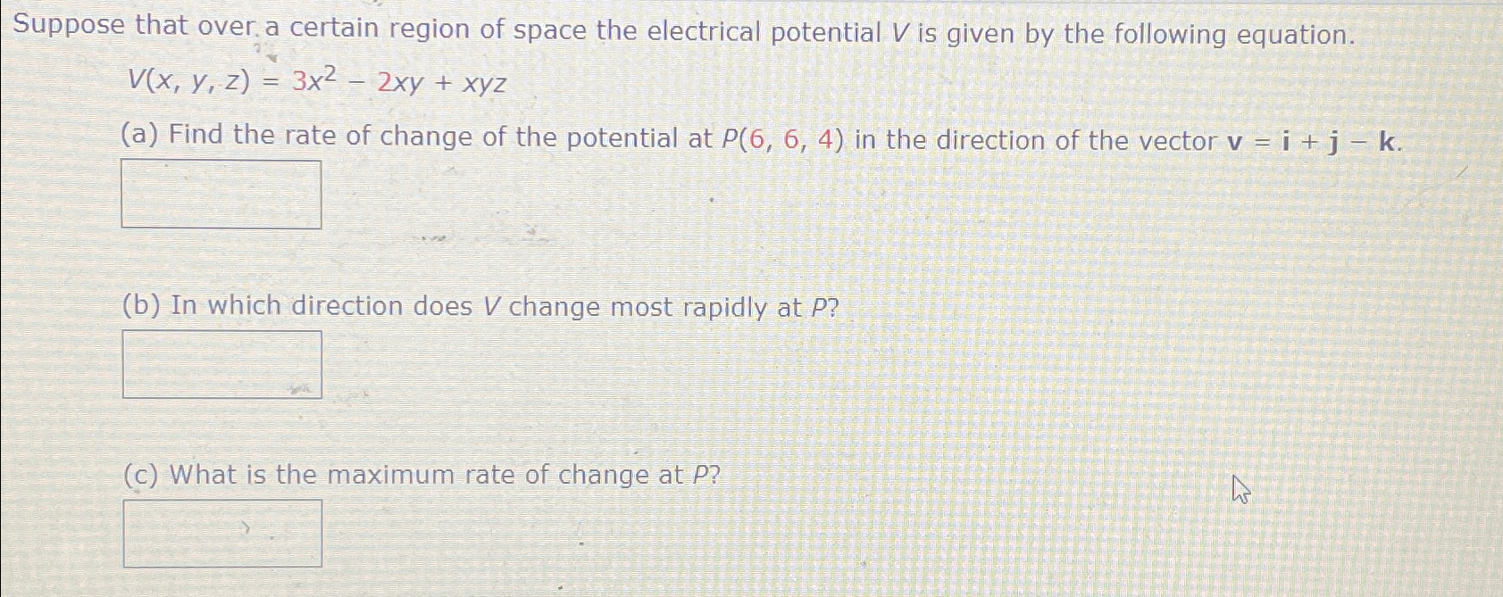 Solved Suppose that over a certain region of space the | Chegg.com