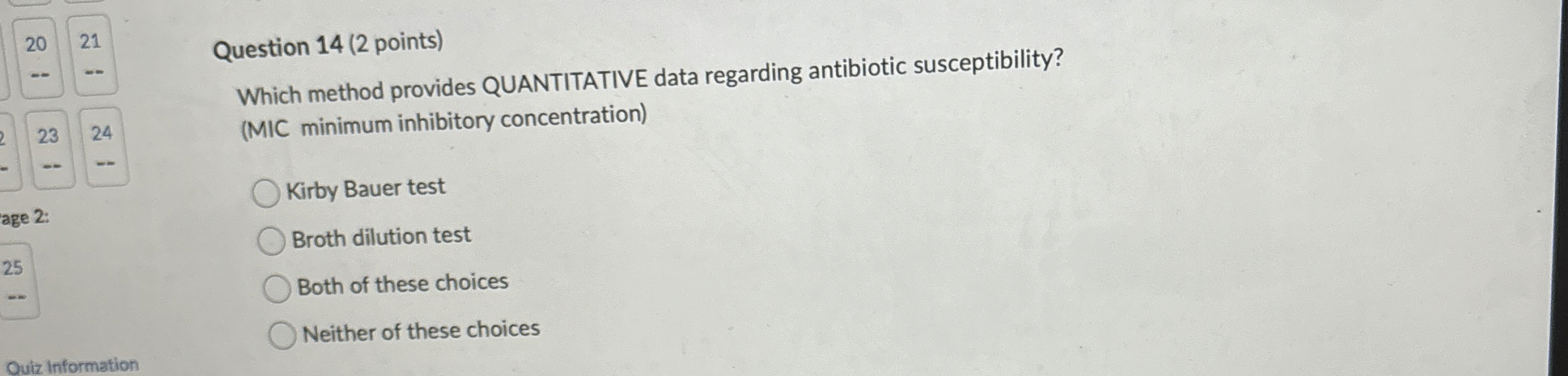 Solved Question 14 (2 ﻿points)Which method provides | Chegg.com