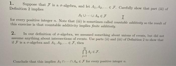 Solved Definition 1. The sample space is a subset of the | Chegg.com
