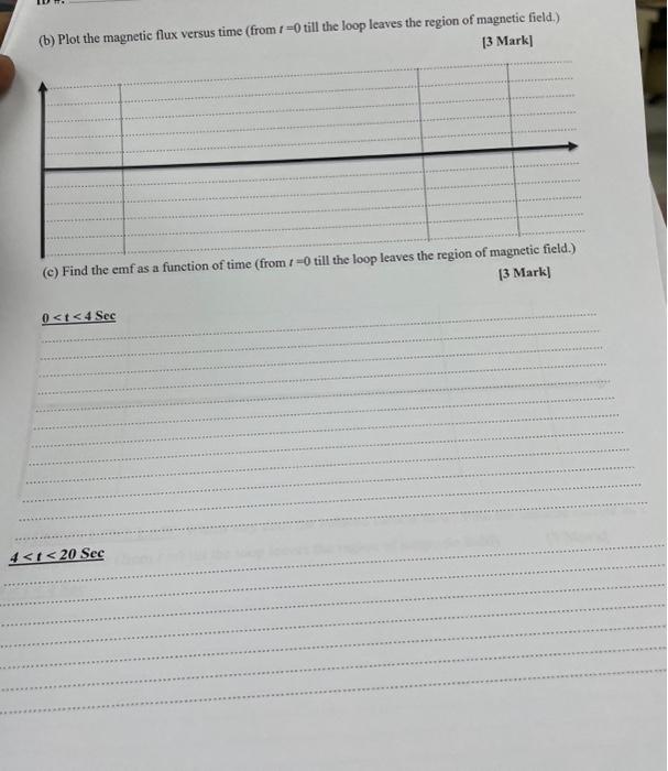 Solved 4. A small rectangular loop of length l=10 cm and | Chegg.com