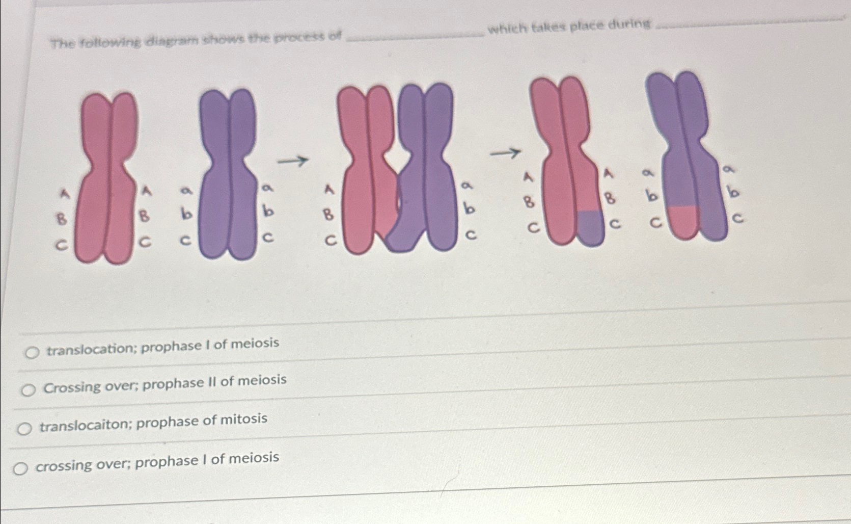 The following diagram shows the process of q, ﻿which | Chegg.com