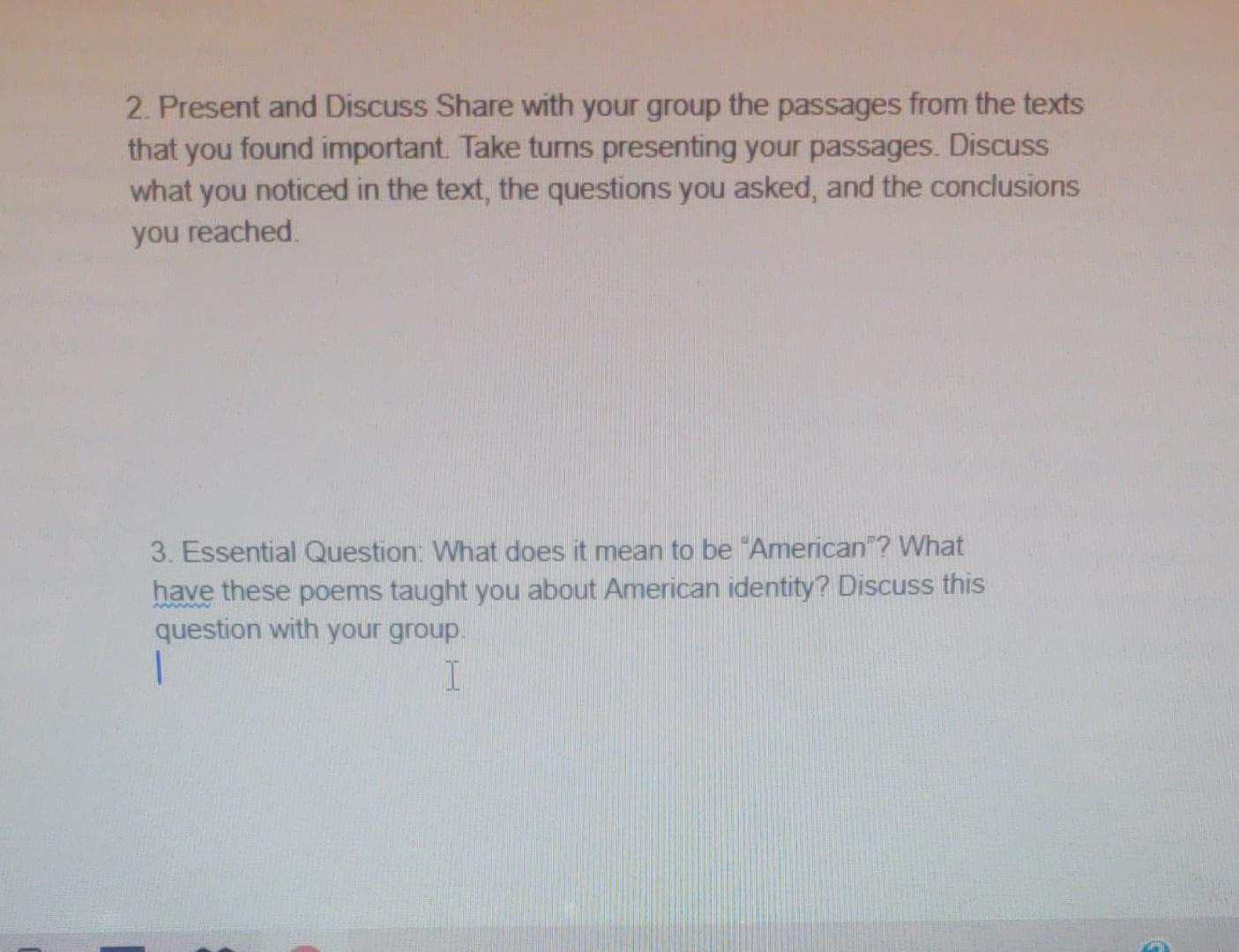 2. Present and Discuss Share with your group the | Chegg.com