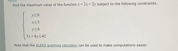 Solved Find The Maximum Value Of The Function Z 2x 2y