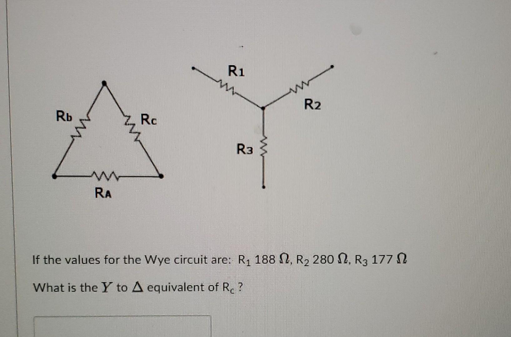 Solved If the values for the Delta circuit are: | Chegg.com