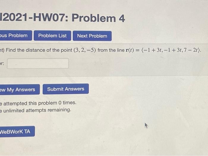 Solved 12021-HW07: Problem 4 us Problem Problem List Next | Chegg.com