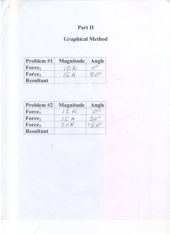 Solved Graph, (using a ruler and protractor), and provide | Chegg.com