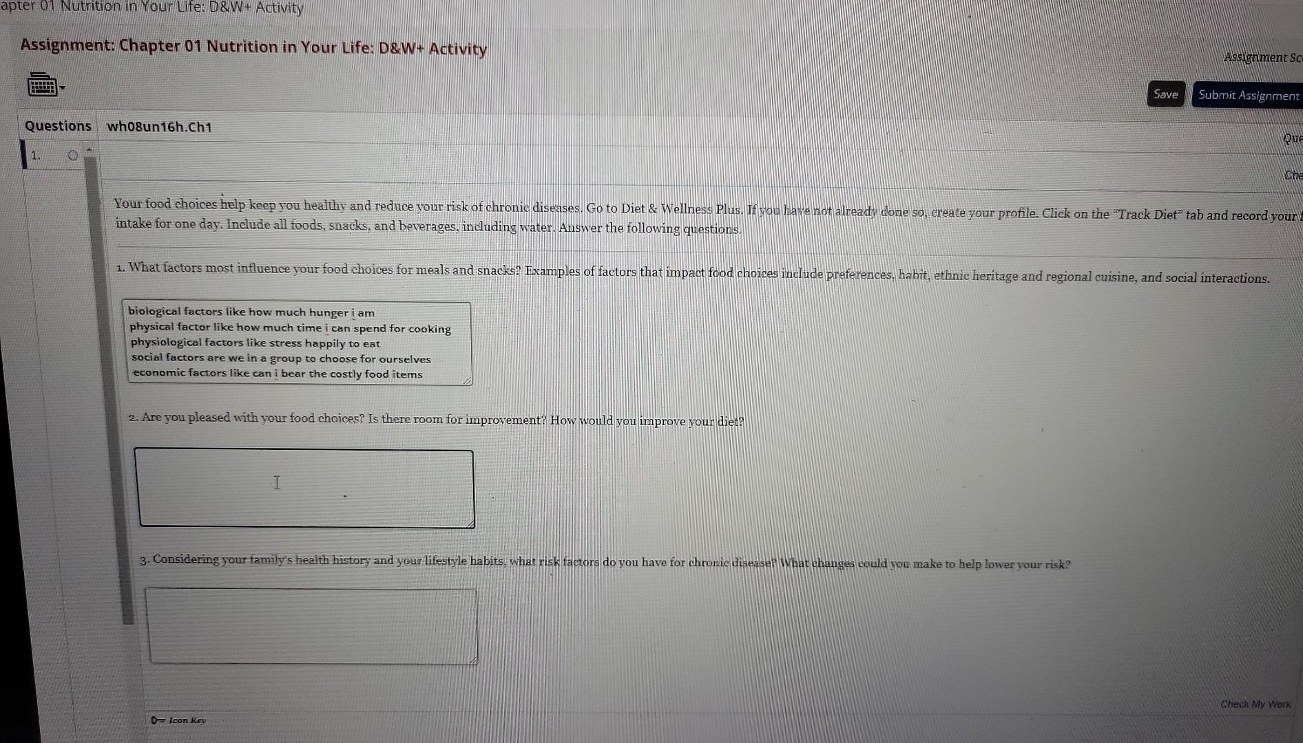 Solved intake for one day. Include all foods, snacks, and | Chegg.com