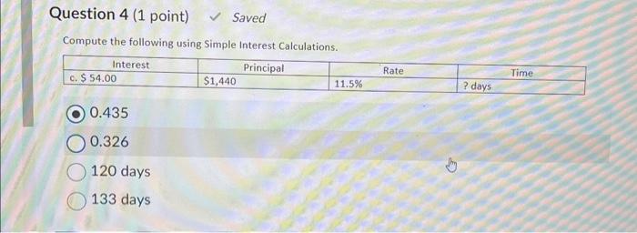 Solved Compute the following using Simple Interest | Chegg.com
