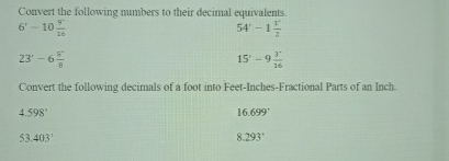 Solved Convert the following numbers to their decimal | Chegg.com
