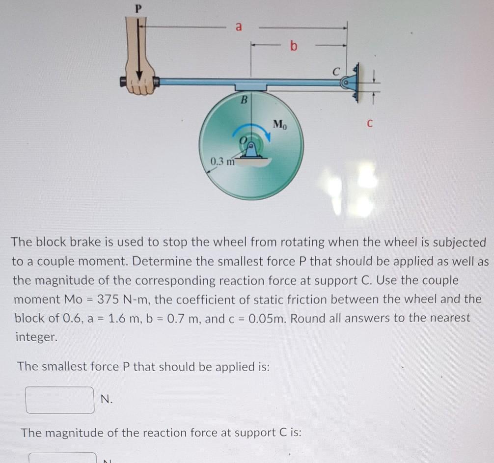 Solved L А B Determine the minimum coefficient of static | Chegg.com
