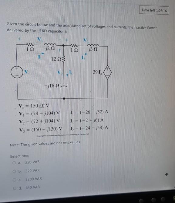 Solved Given the circuit below and the associated set of | Chegg.com