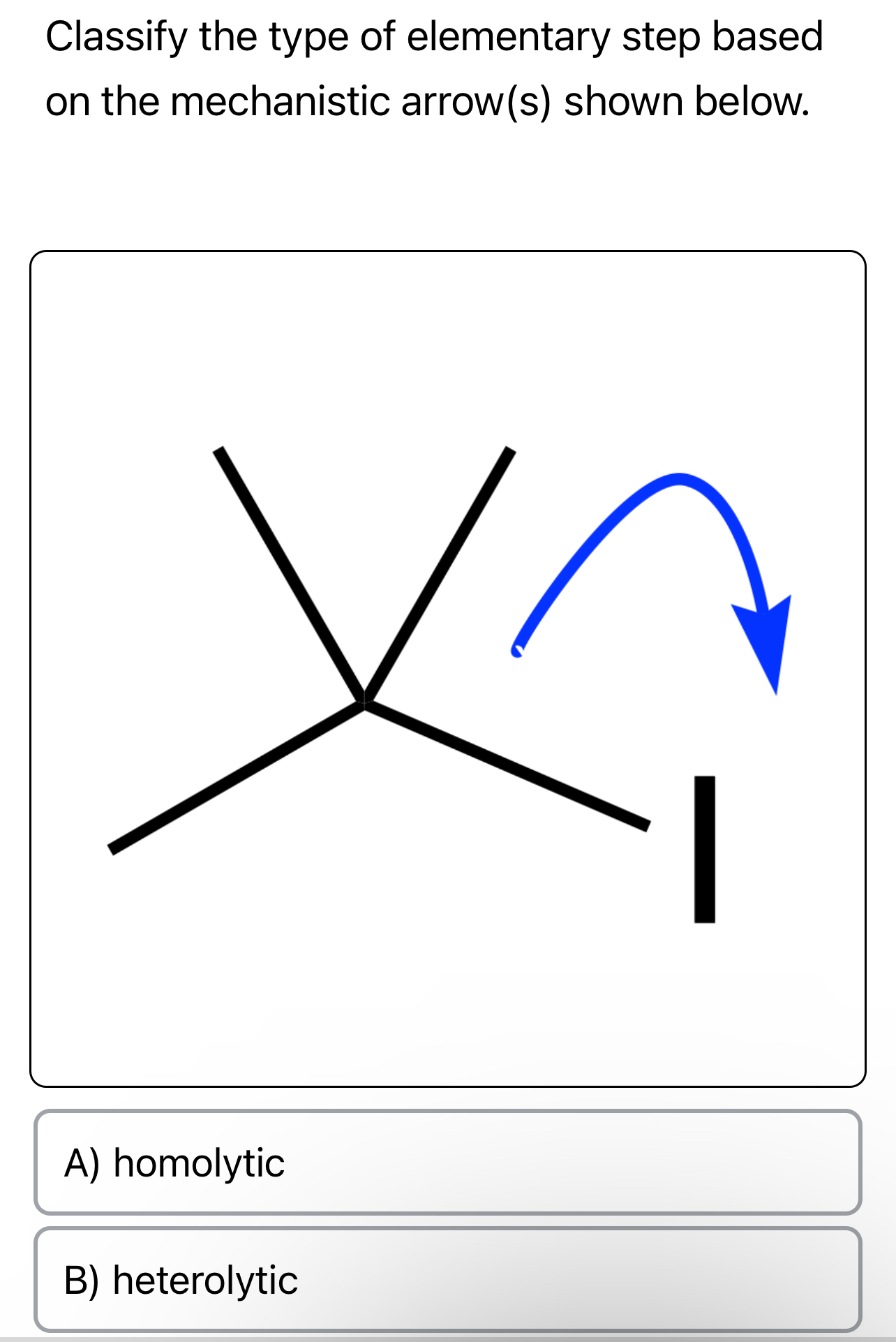 Solved Classify the type of elementary step basedon the | Chegg.com