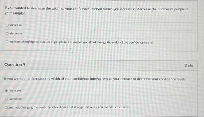 Solved If you wanted to decrease the width of your | Chegg.com