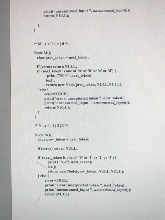 Solved Assignment #4 Parser Application, part II To be done | Chegg.com
