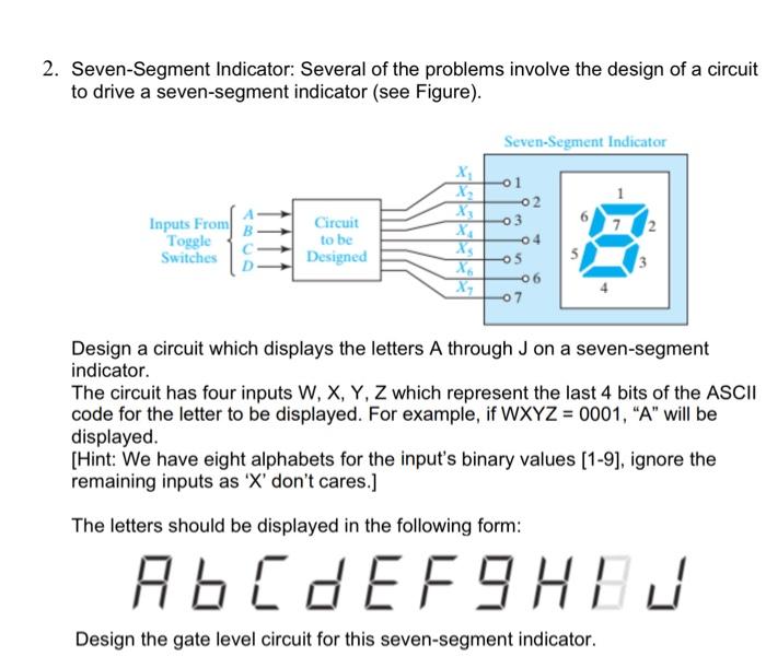 Solved 2. Seven-Segment Indicator: Several of the problems | Chegg.com