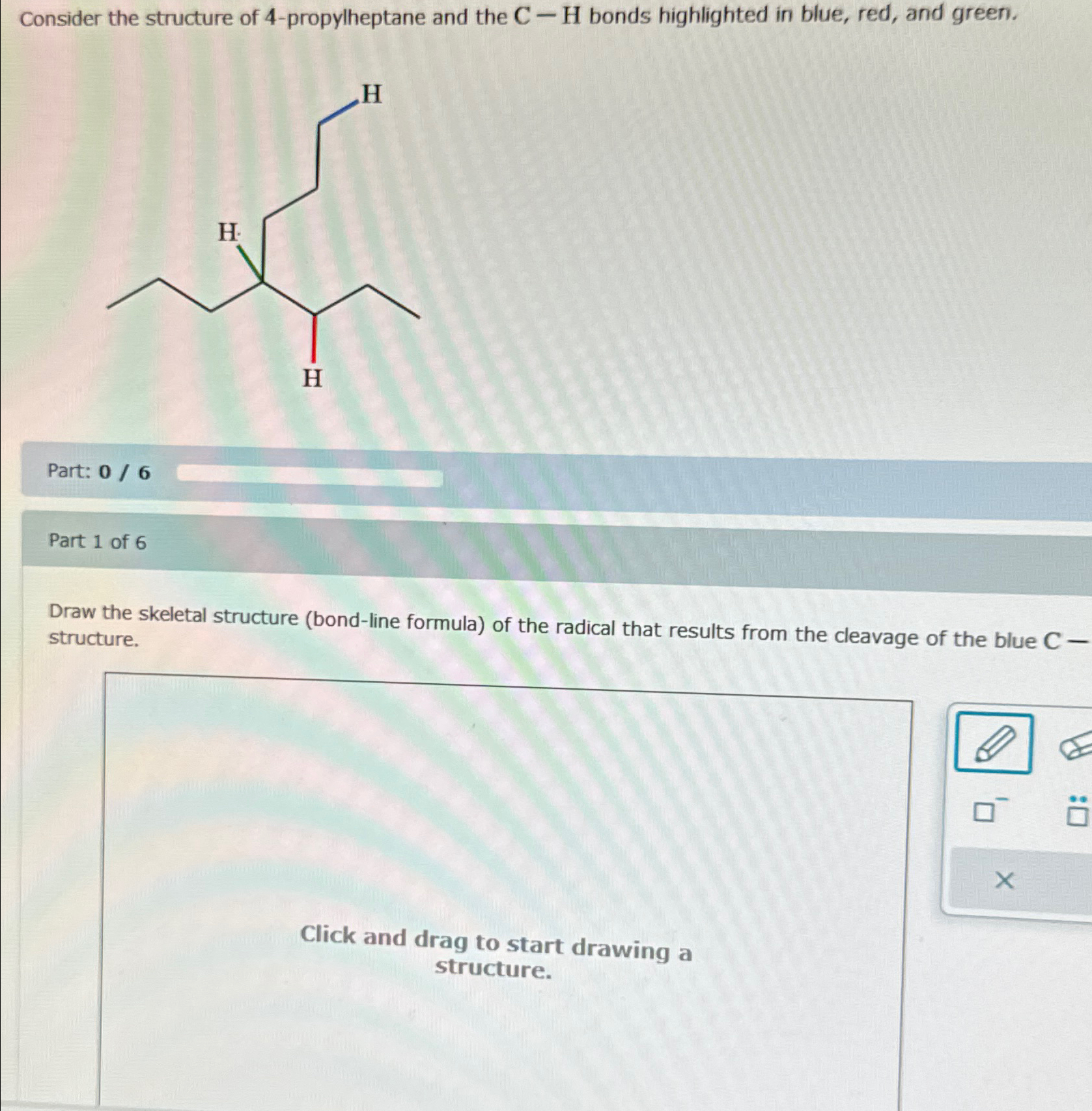 Solved Consider the structure of 4-propylheptane and the C-H | Chegg.com