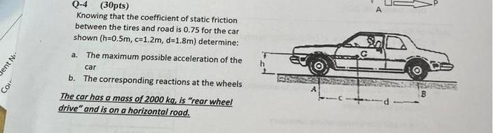 Solved Knowing that the coefficient of static friction | Chegg.com
