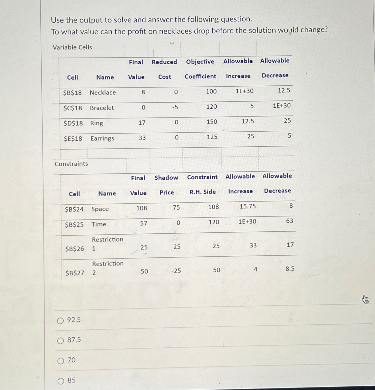 Solved Use the output to solve and answer the following | Chegg.com