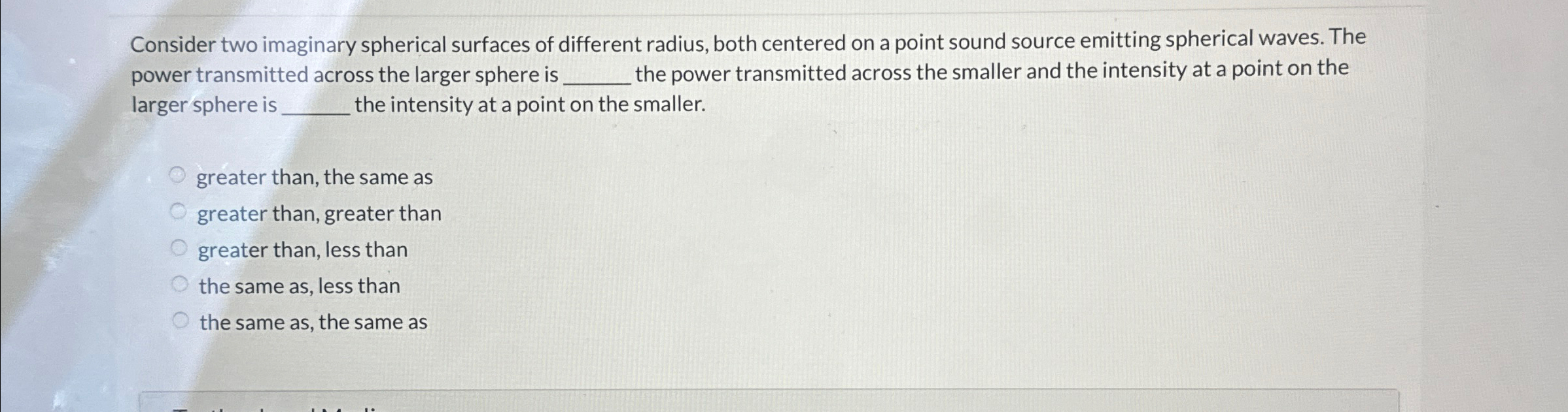 Solved Consider two imaginary spherical surfaces of | Chegg.com