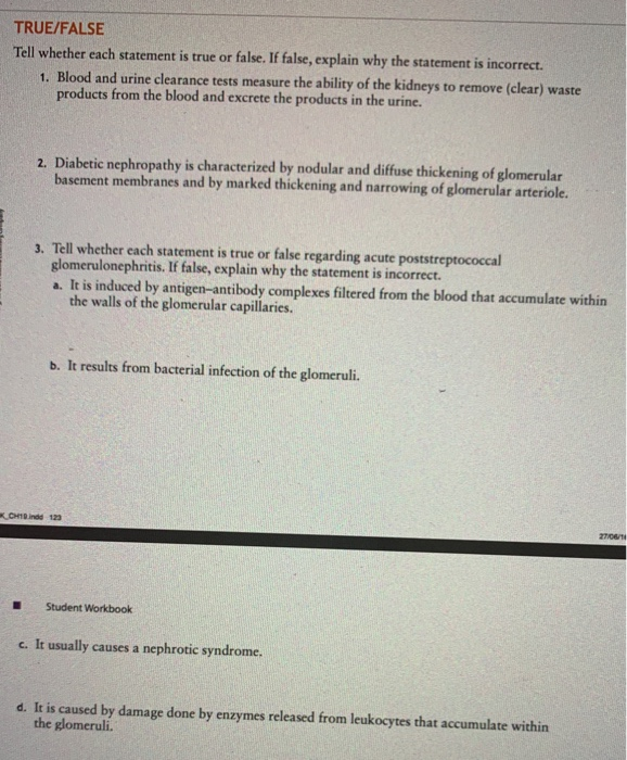 Solved TRUE/FALSE Tell whether each statement is true or | Chegg.com