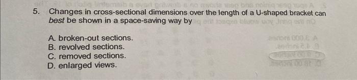 Solved 5. Changes in cross-sectional dimensions over the | Chegg.com