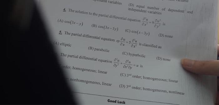 Solved (D) cqual number of dependent and independent | Chegg.com