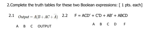 Solved 1. Write the Boolean expression for the two TTL logic | Chegg.com