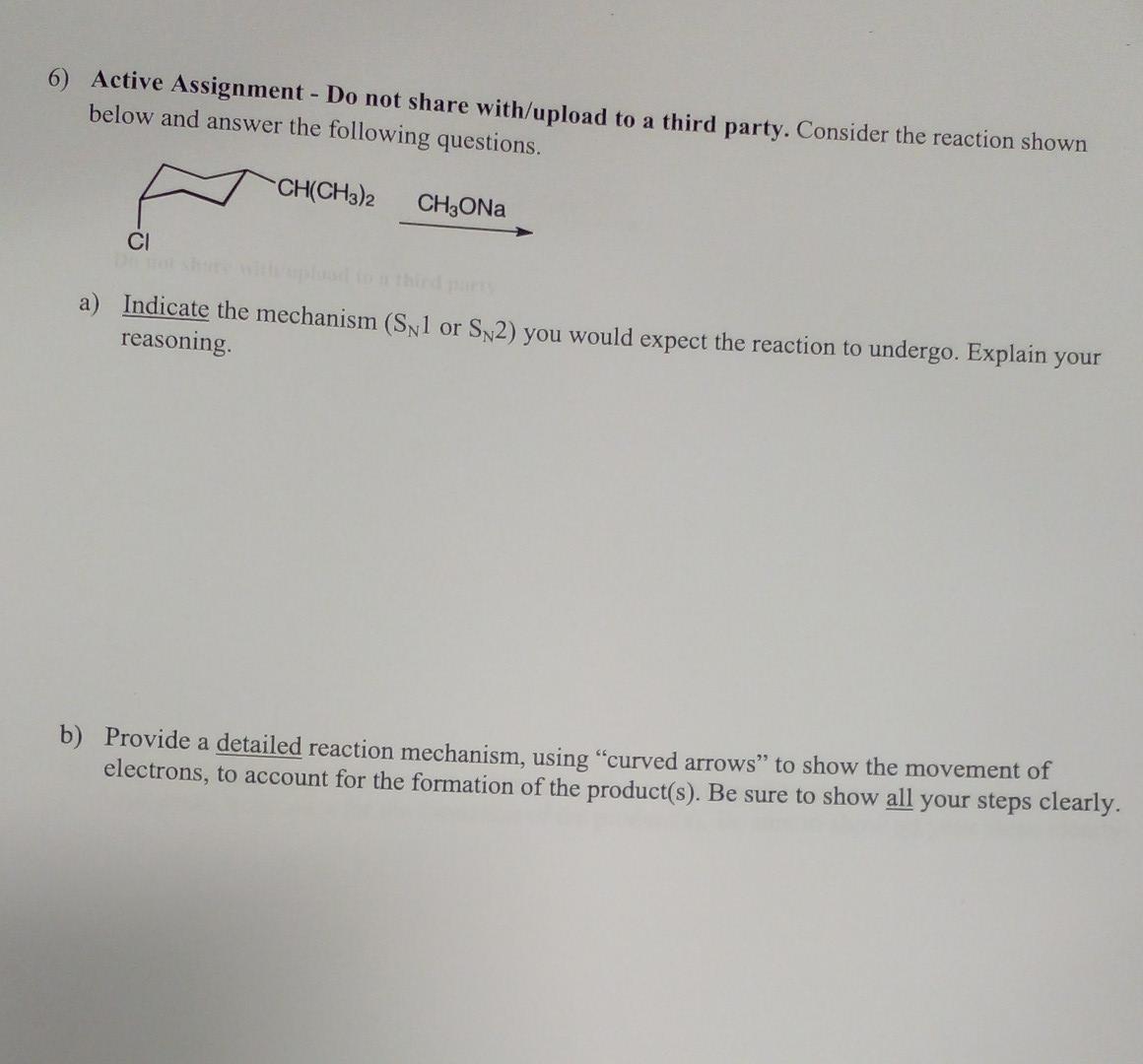 Solved 6) Active Assignment - Do not share with/upload to a | Chegg.com