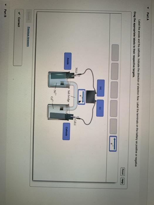 Solved Part A Label the anode and the cathode. Indicate the | Chegg.com