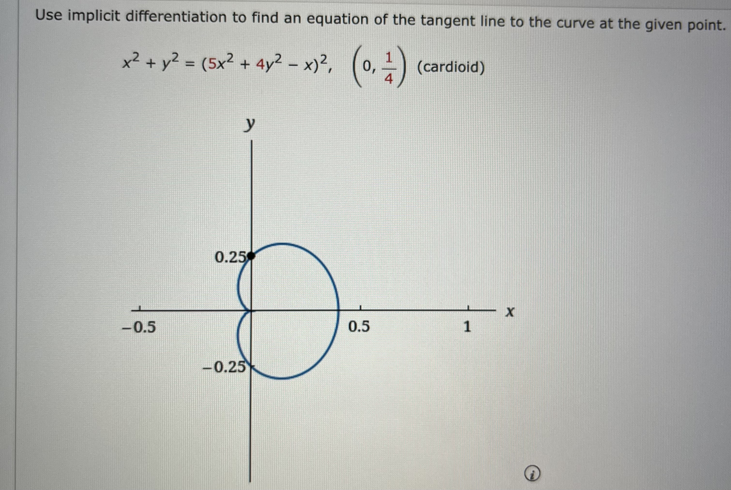 Solved Use implicit differentiation to find an equation of | Chegg.com