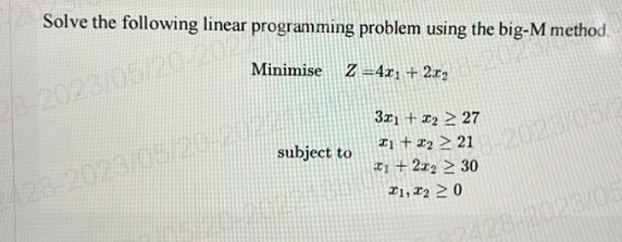 Solved Solve the following linear programming problem using | Chegg.com