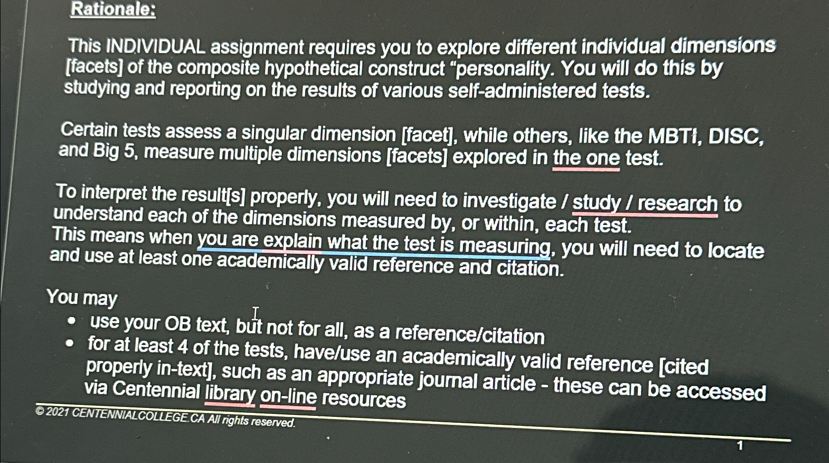 Solved Rationale:This INDIVIDUAL assignment requires you to | Chegg.com
