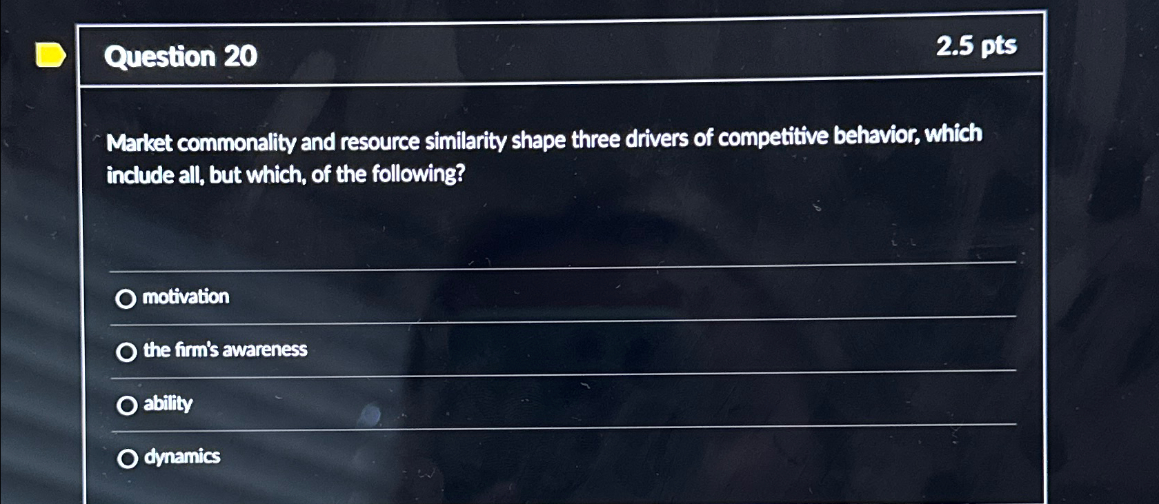 Solved Question 202.5ptsMarket commonality and resource | Chegg.com