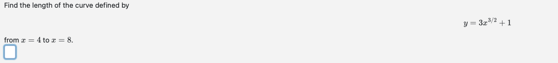 Solved Find the length of the curve defined byy=3x32+1from | Chegg.com